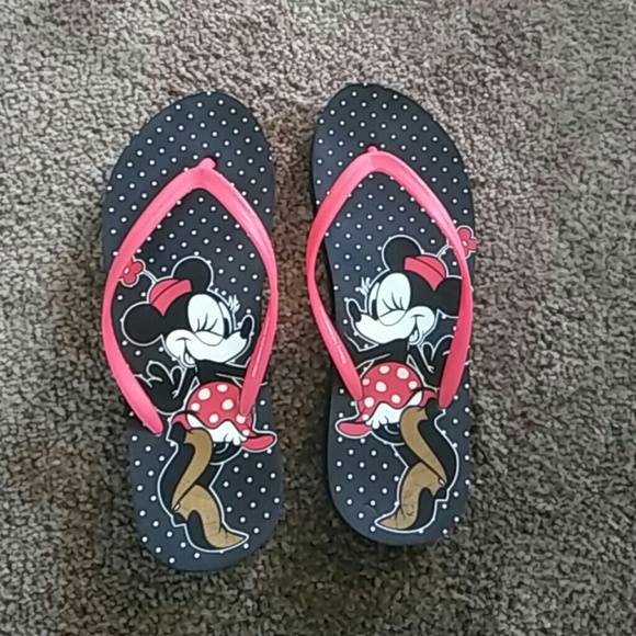 Disney | Shoes | Fabulous Minnie Mouse Disney Flip Flops | Poshmark